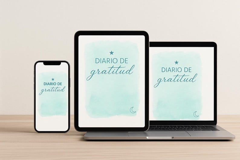 Gratitude Journal (spanish PDF) • Printable Gratitude Planner, Self ...