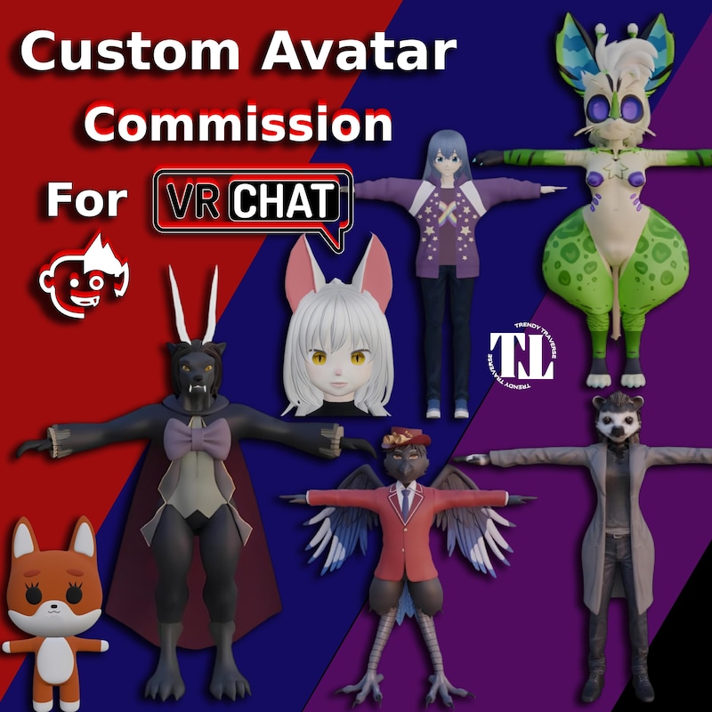 Vrchat Male Avatars - Etsy