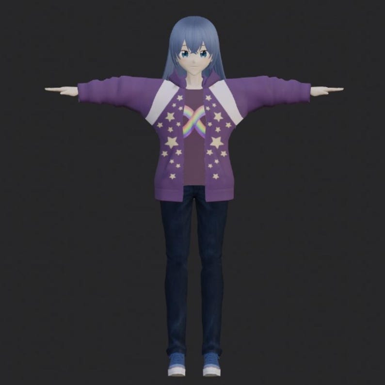 Custom Vrchat Avatar: 3D Anime, Furry Character Design - Etsy
