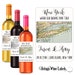 Custom Wine Labels / Custom Map Stickers / Wedding Labels / | Etsy