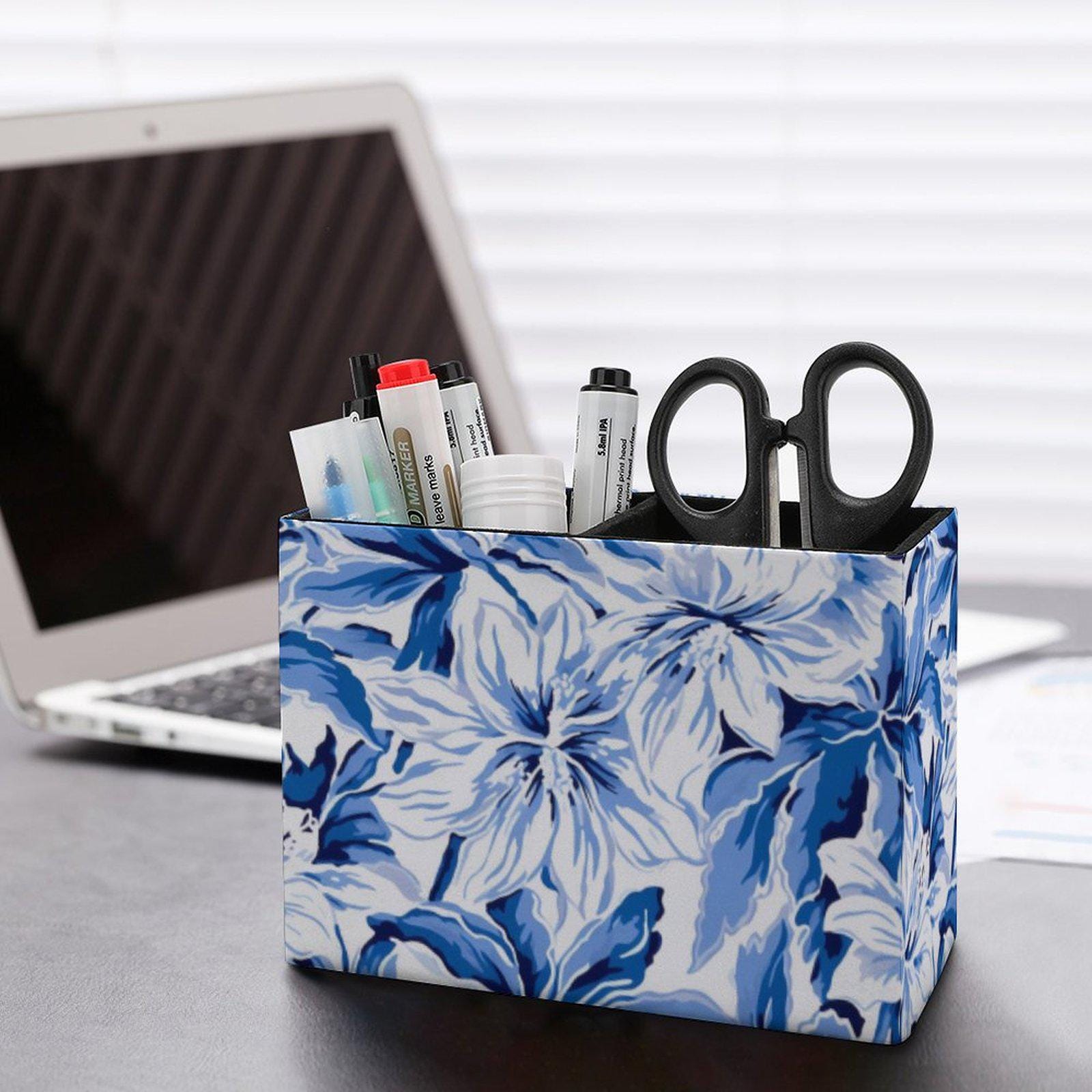 Blue Floral Pen Holder - Etsy