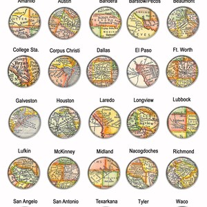 Map Charm Bracelet Waco Texas State of TX Bangle Cuff Bracelet Vintage ...