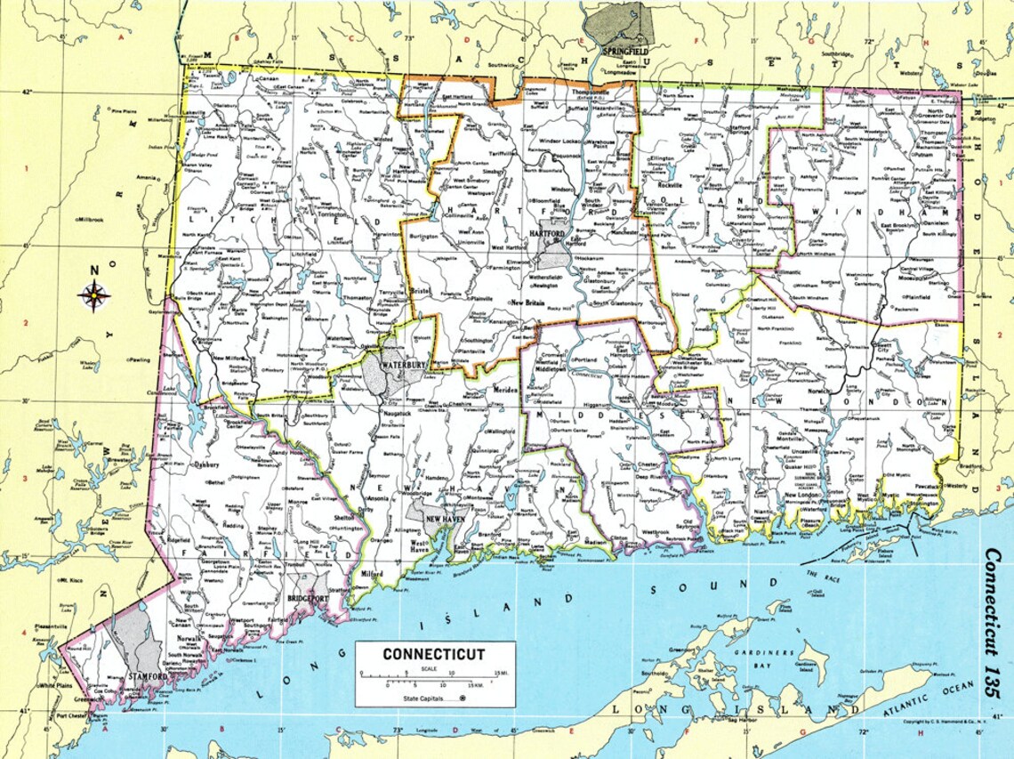 Connecticut Map Cufflinks / East Lyme CT Cuff Links / Custom | Etsy