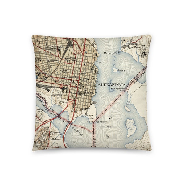 Map Pillows - Etsy