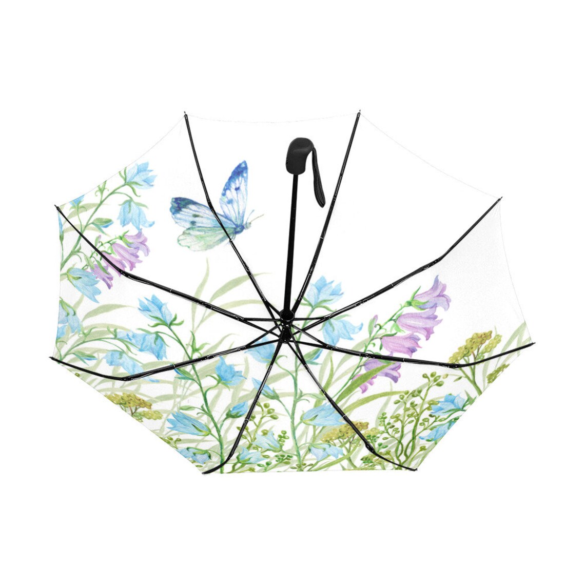 Rain Umbrella / Spring Garden With A Butterfly / Anti UV Automatic ...