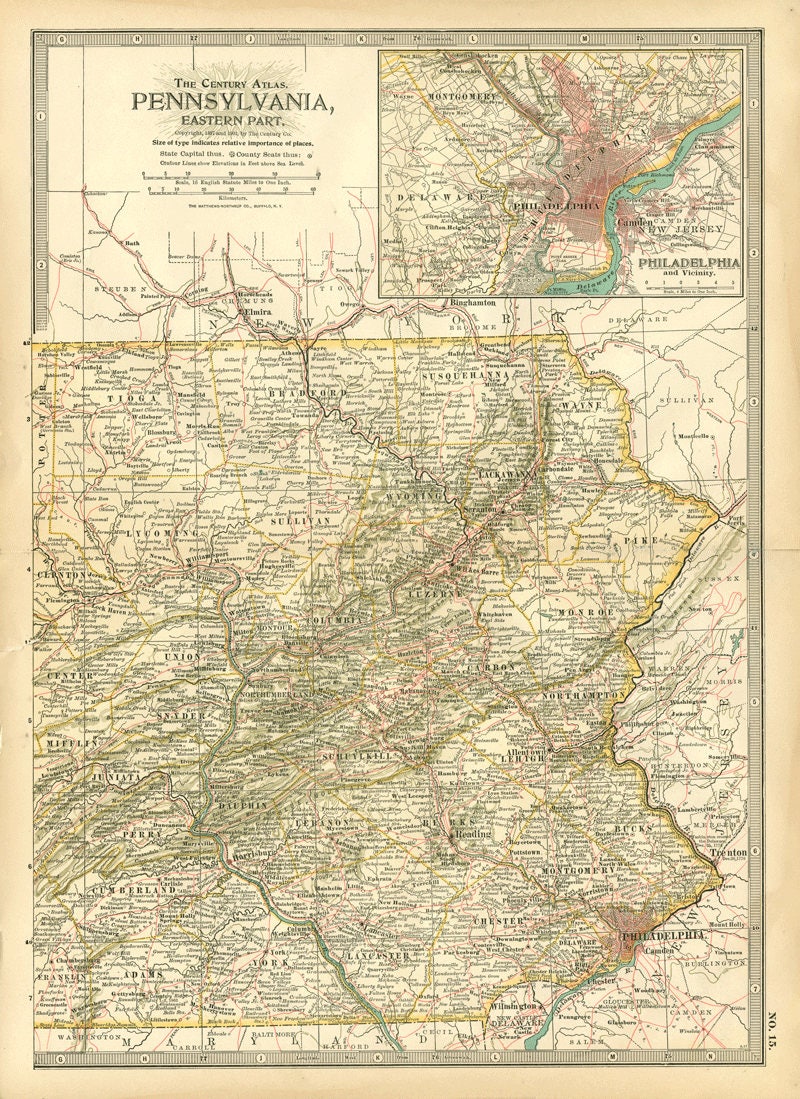 Shippensburg PA Map Charm Bracelet State of Pennsylvania | Etsy