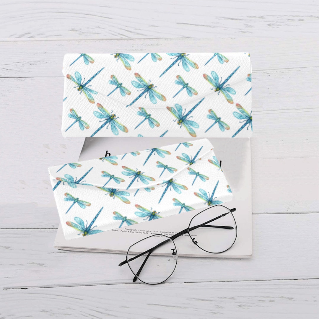 Foldable Eyeglass Case for Glasses, Sunglasses, Readers Teal ...