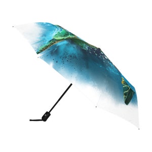 Rain Umbrella / Sea Turtle / Ocean Animals / Anti UV Automatic Premium ...