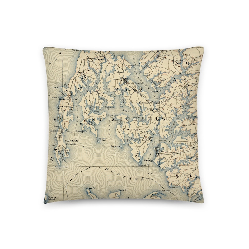 Map Throw Pillow - Etsy