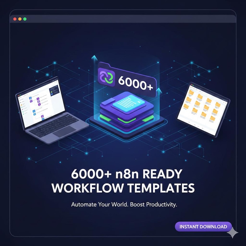 6000+ N8n Workflow Templates Bundle for Automation, No Code Business ...