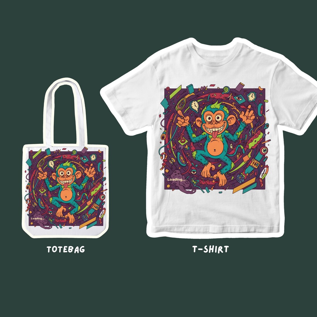Trippy Monkey Meme PNG, 90s Oddcore Art (digital Download) - Etsy