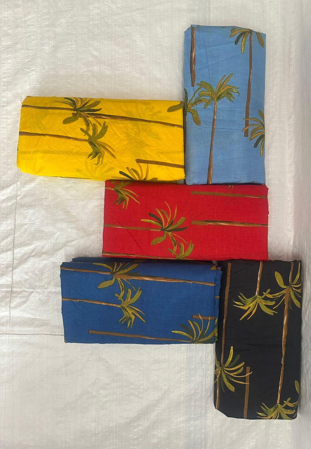 Palm Tree Print Yardage Fabric for Sewing | Cotton, Dressmaking, Craft ...