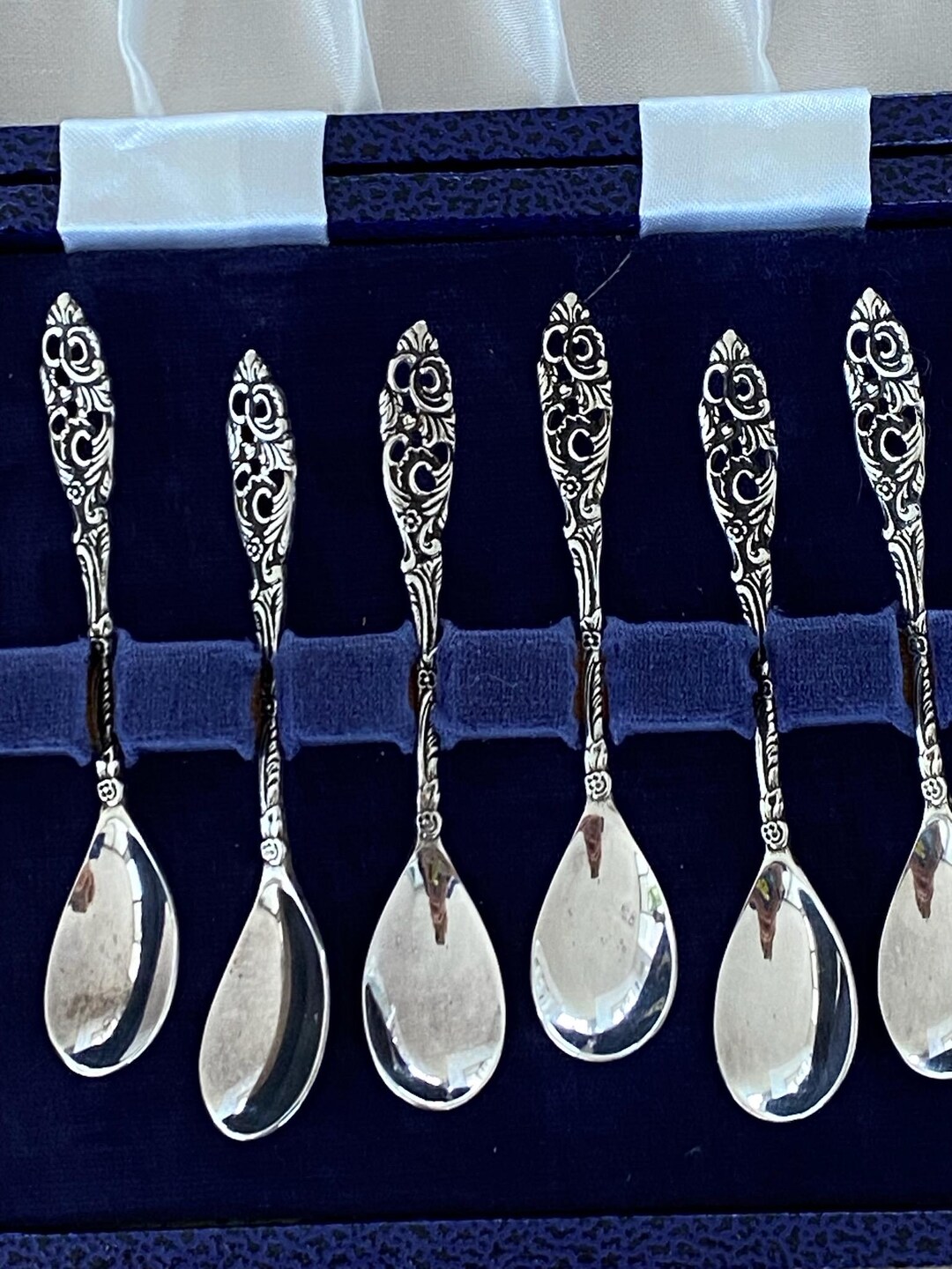 Vintage Silver Sugar Spoons in Excellent Condition 6 in Set - Etsy ...