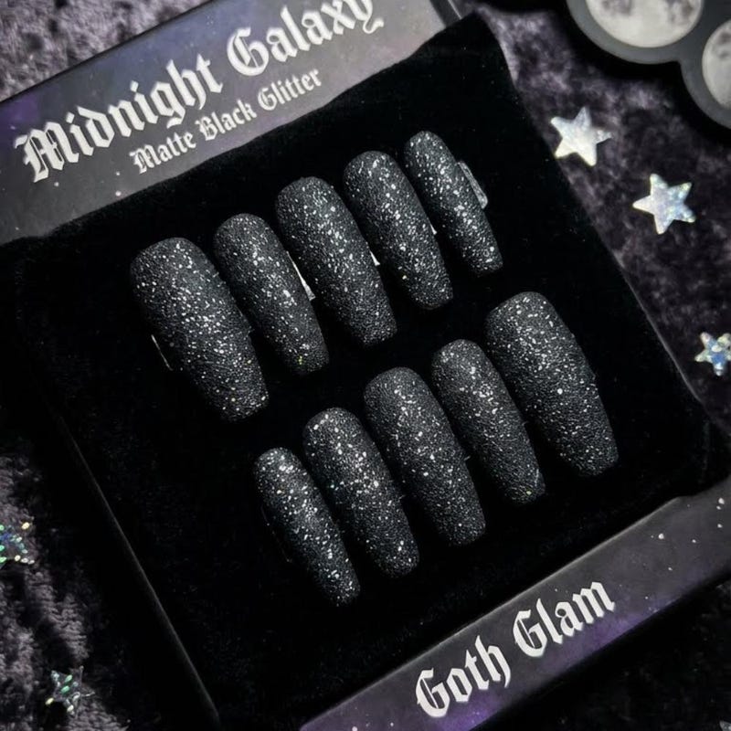 Goth Glitter Black - Etsy