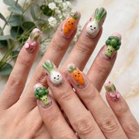 BFF - Custom Hand Painted Fruit and Vegetable Garden Bunny Inspired Gel ...
