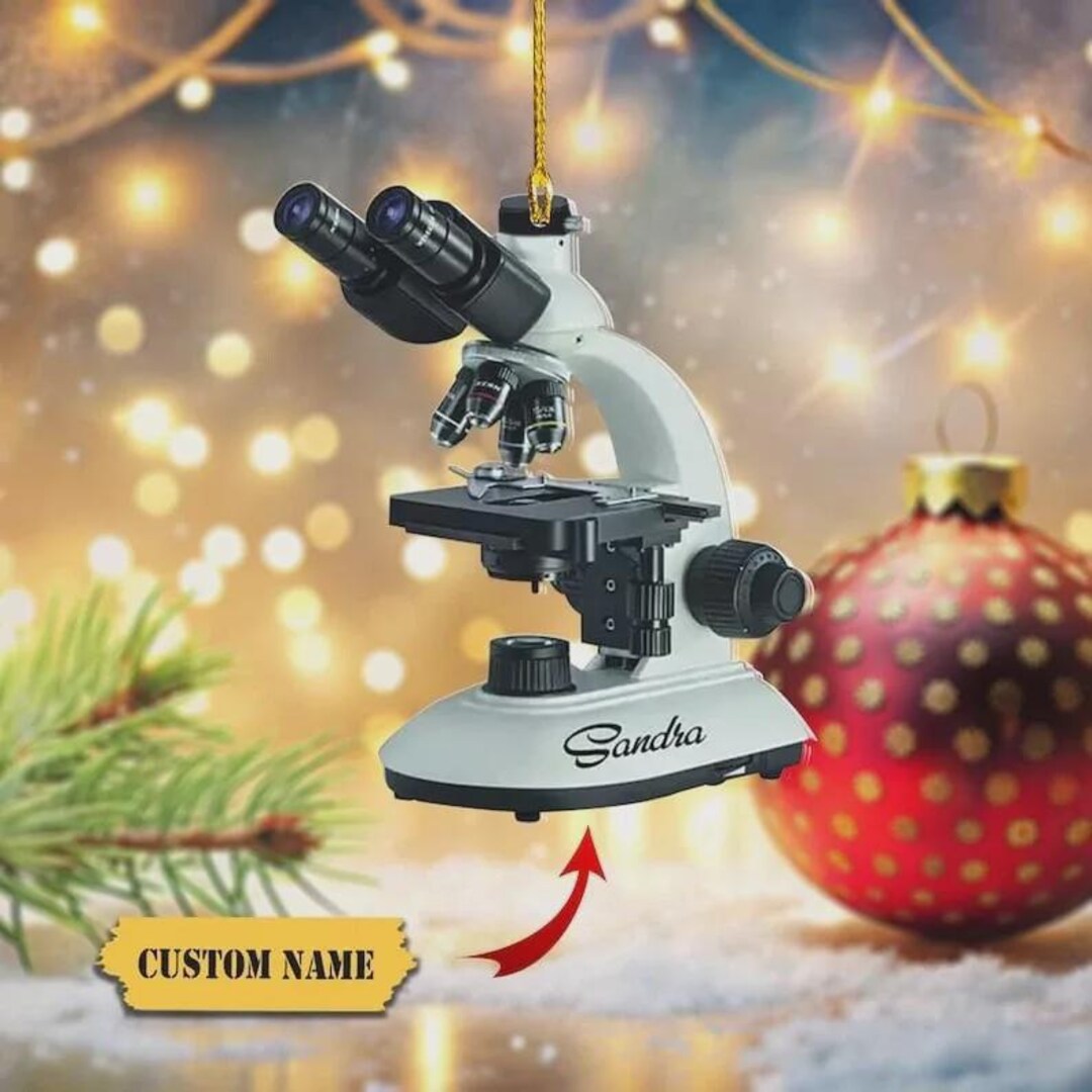 Personalized Medical Microscope Christmas Ornament 2024,medical ...