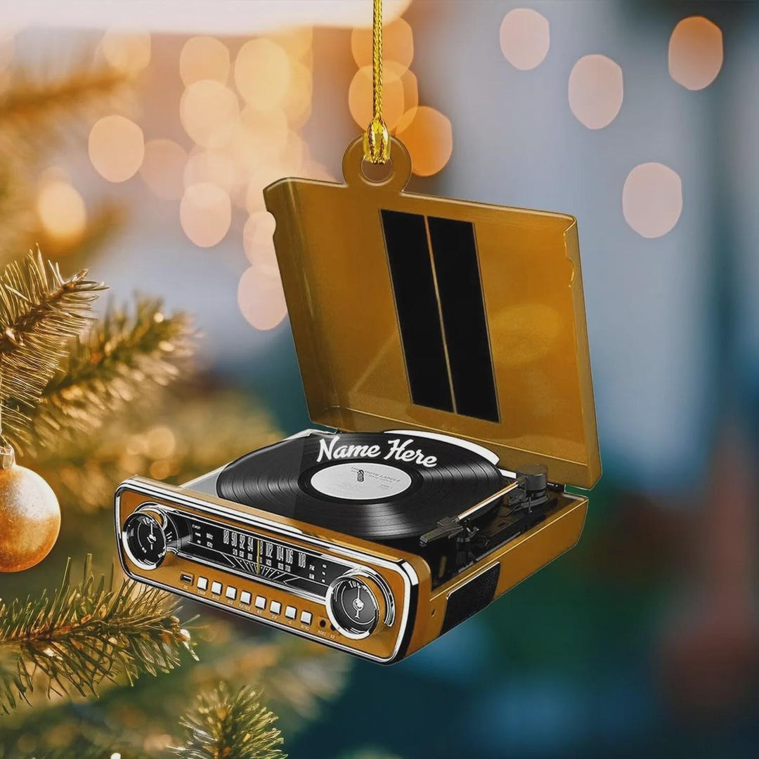 Custom Vinyl Record Acrylic Ornament, Personalized Vinyl Record Album ...
