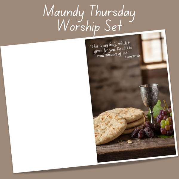 Bulletin Covers Maundy Thursday - Etsy