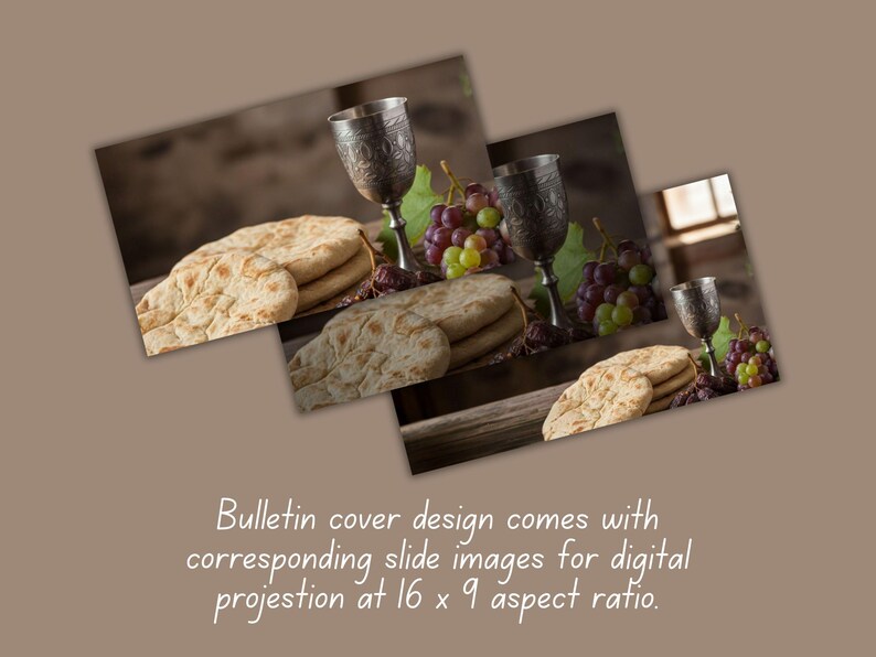 Maundy Thursday - Last Supper | Church Bulletin Cover | Slide Images ...