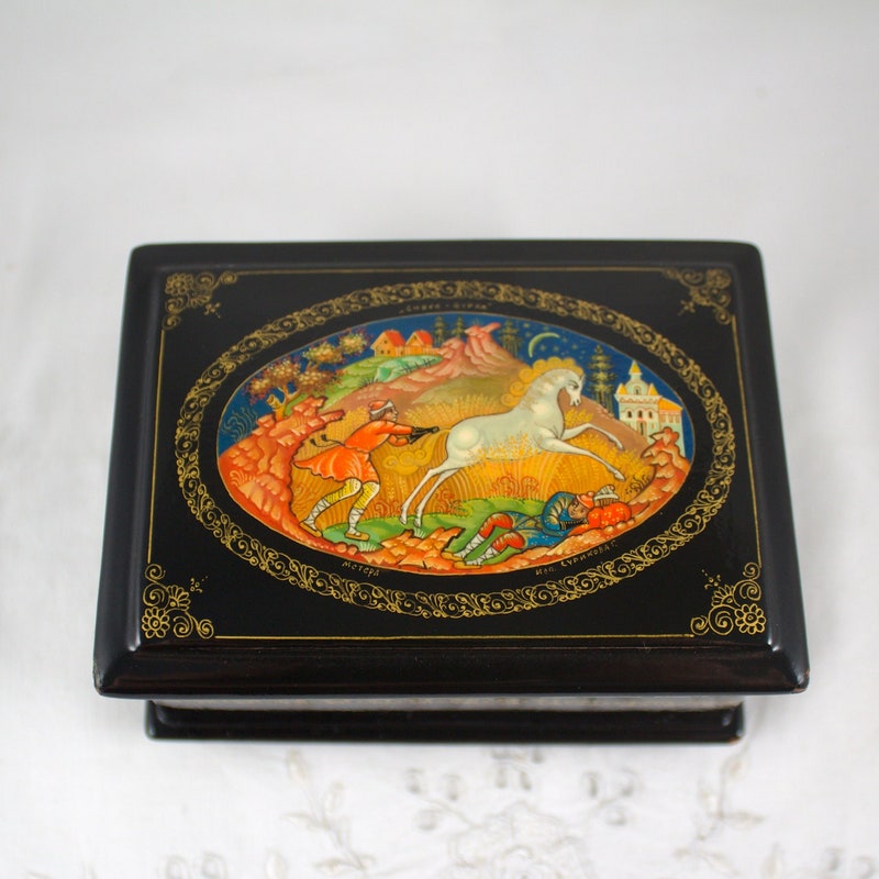 Lacquer Trinket Box - Etsy