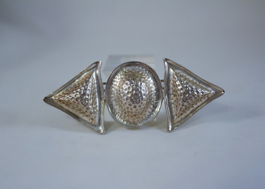 Modernist Peter Brams Brutalist Inspired Hammered Sterling Brooch - Etsy