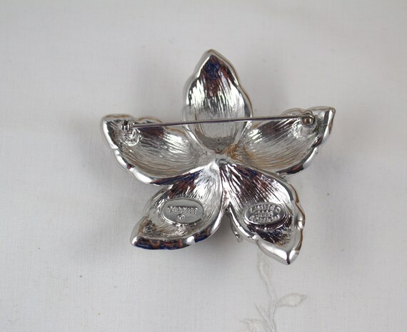 Vintage Carolee Limited Edition Flower Rhinestone Bro… - Gem