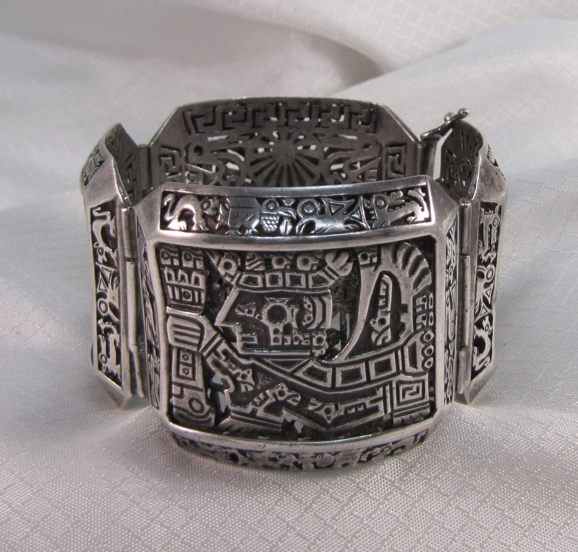 Vintage Arte Orfebre Peru Sterling Incan Diety Panel 7.5 - Etsy