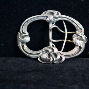 Rare William B Kerr Sterling Art Nouveau Belt Buckle, Sash Buckle - Etsy
