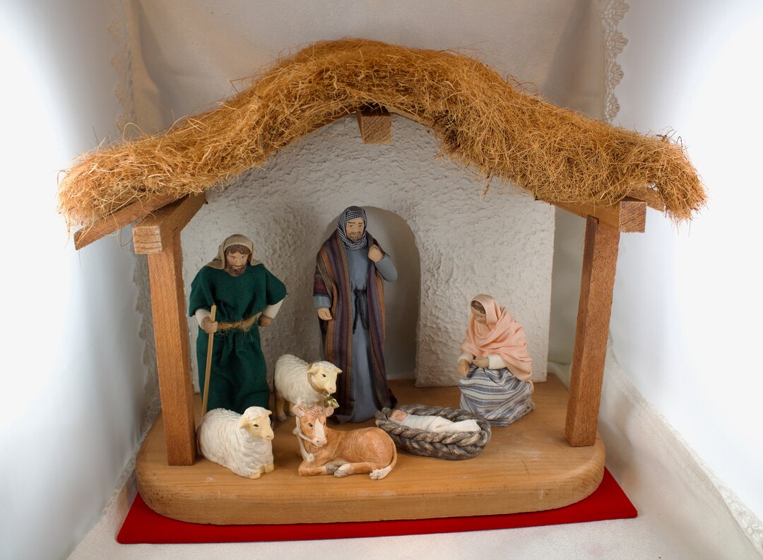 Vintage Hestia Handcrafted Nativity Set - Etsy