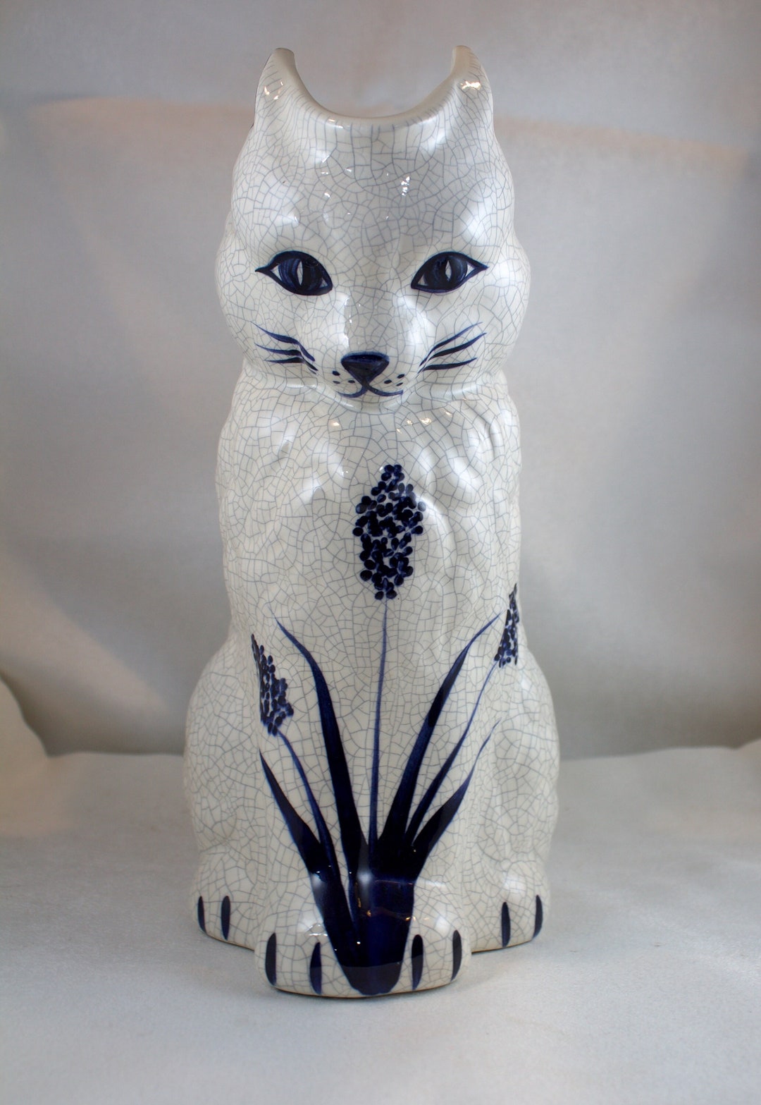 Vintage Potting Shed Dedham Pottery Style Cat Pitcher - Etsy