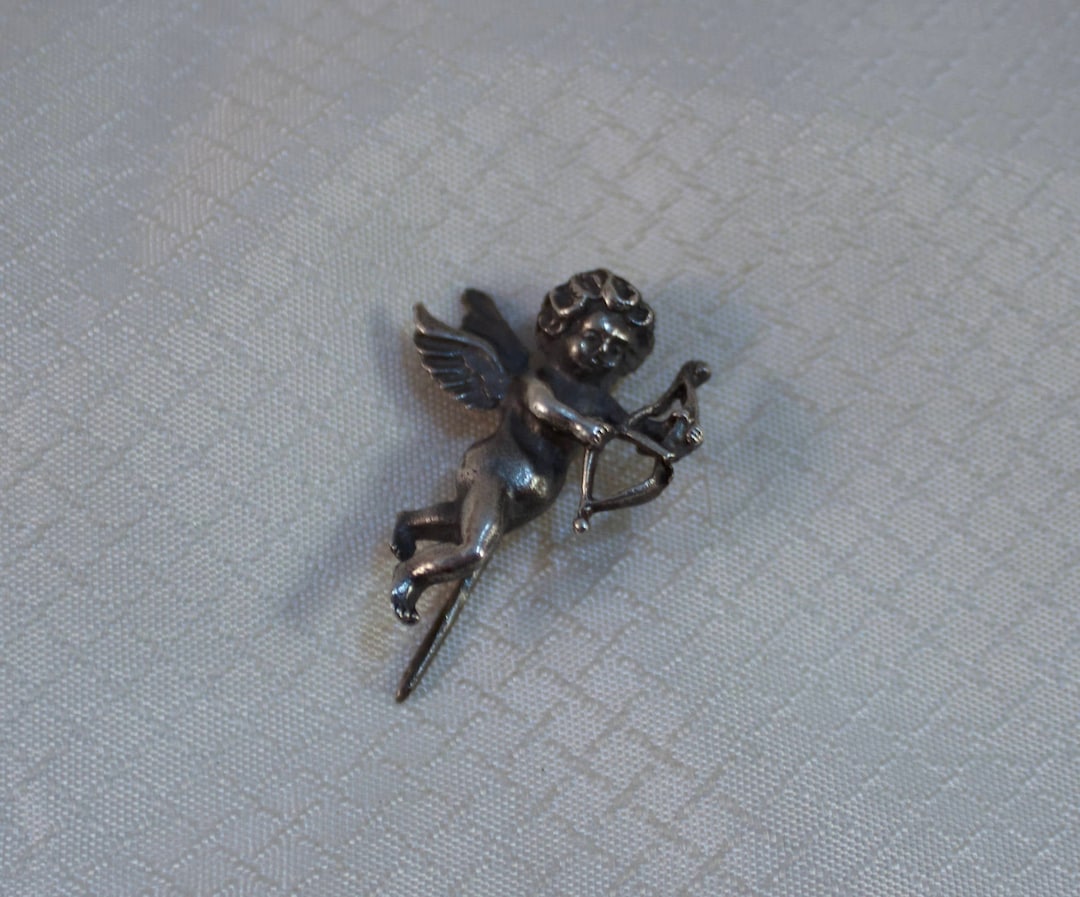 Victorian Sterling Cupid Hat Pin: Vintage Stick Pin - Etsy