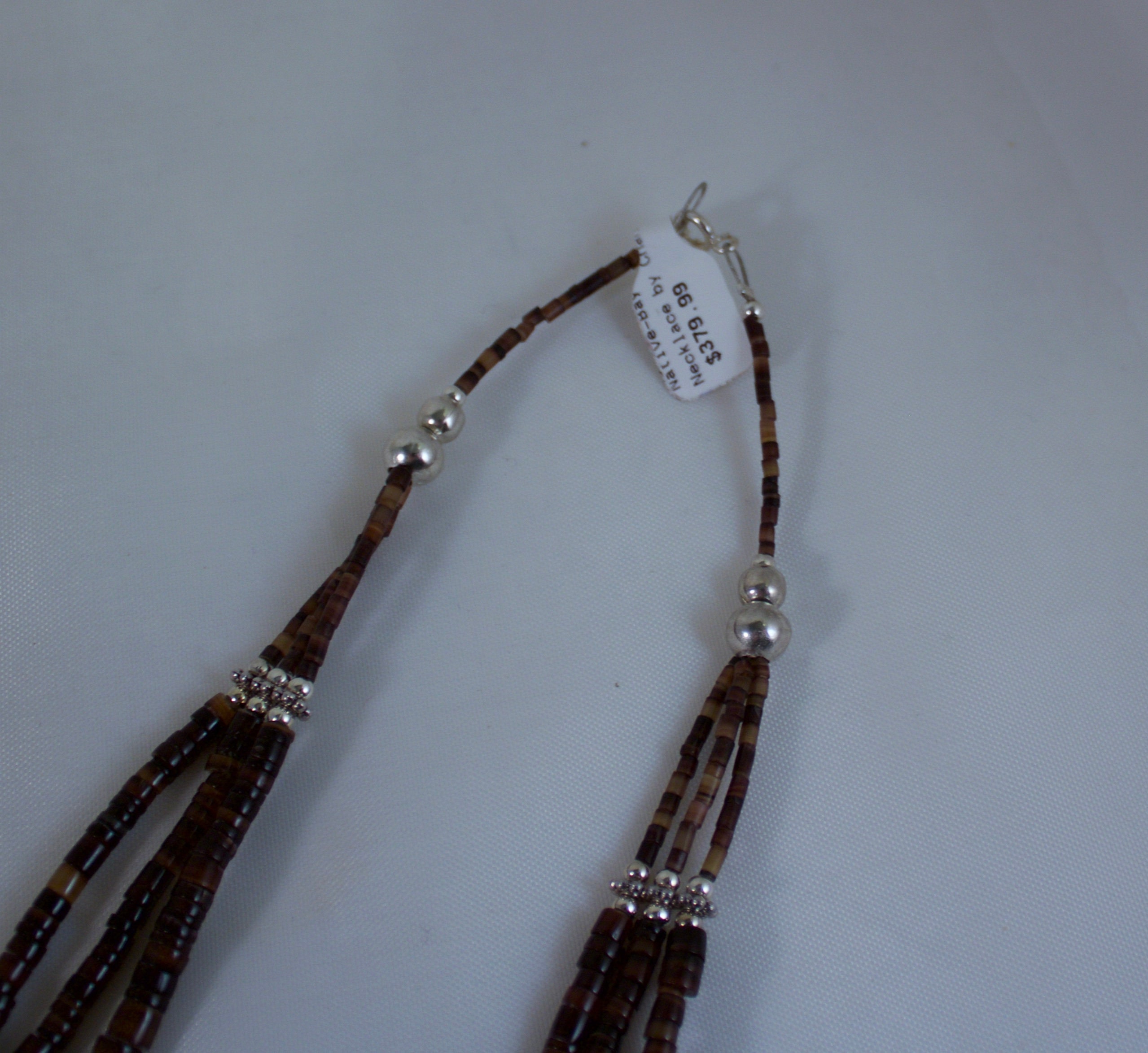 Native American Navajo Charlene Little 3 Strand Heishi Bead Turquoise ...