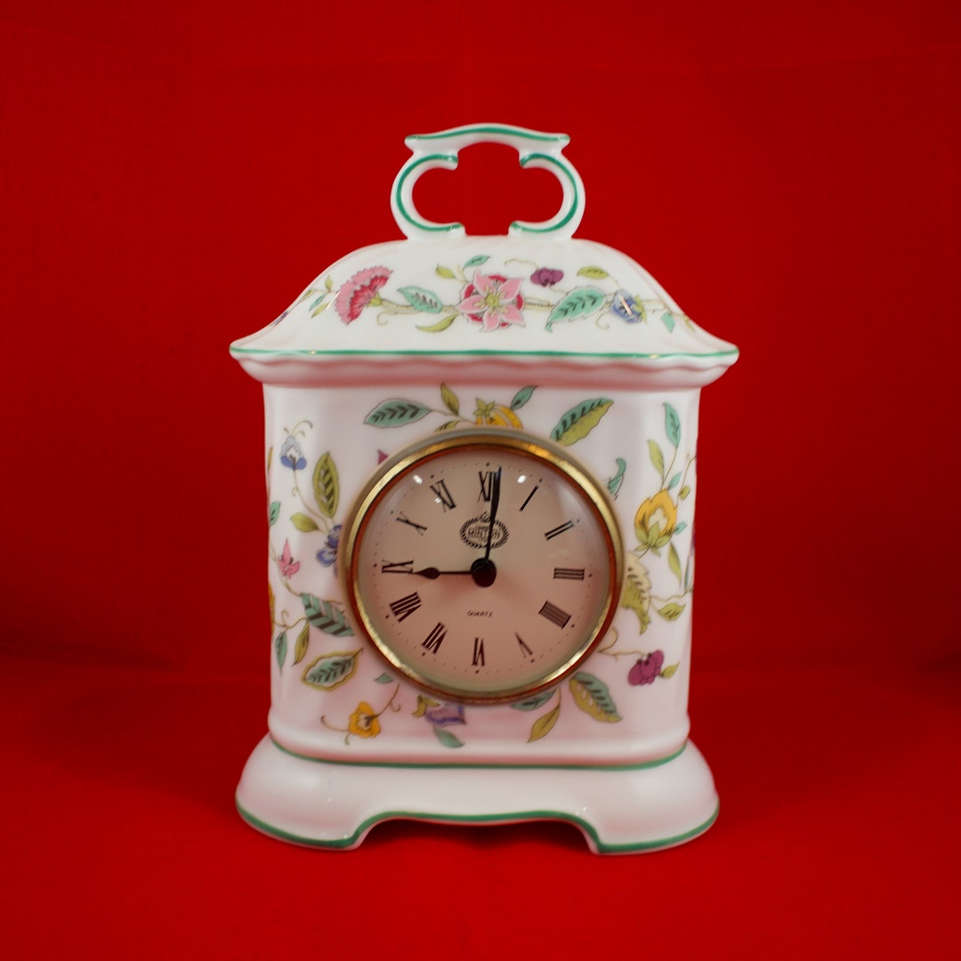 Vintage Minton Haddon Hall Mantle Clock - Etsy