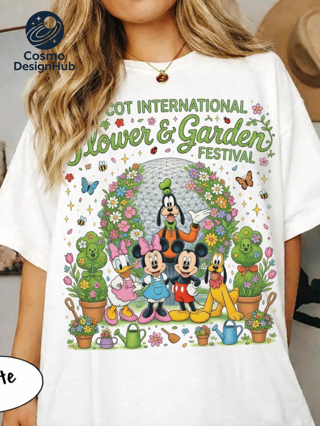 Cute Spring Garden Cartoon Shirt, Floral Festival Graphic Tee ...