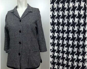 Houndstooth blouse | Etsy