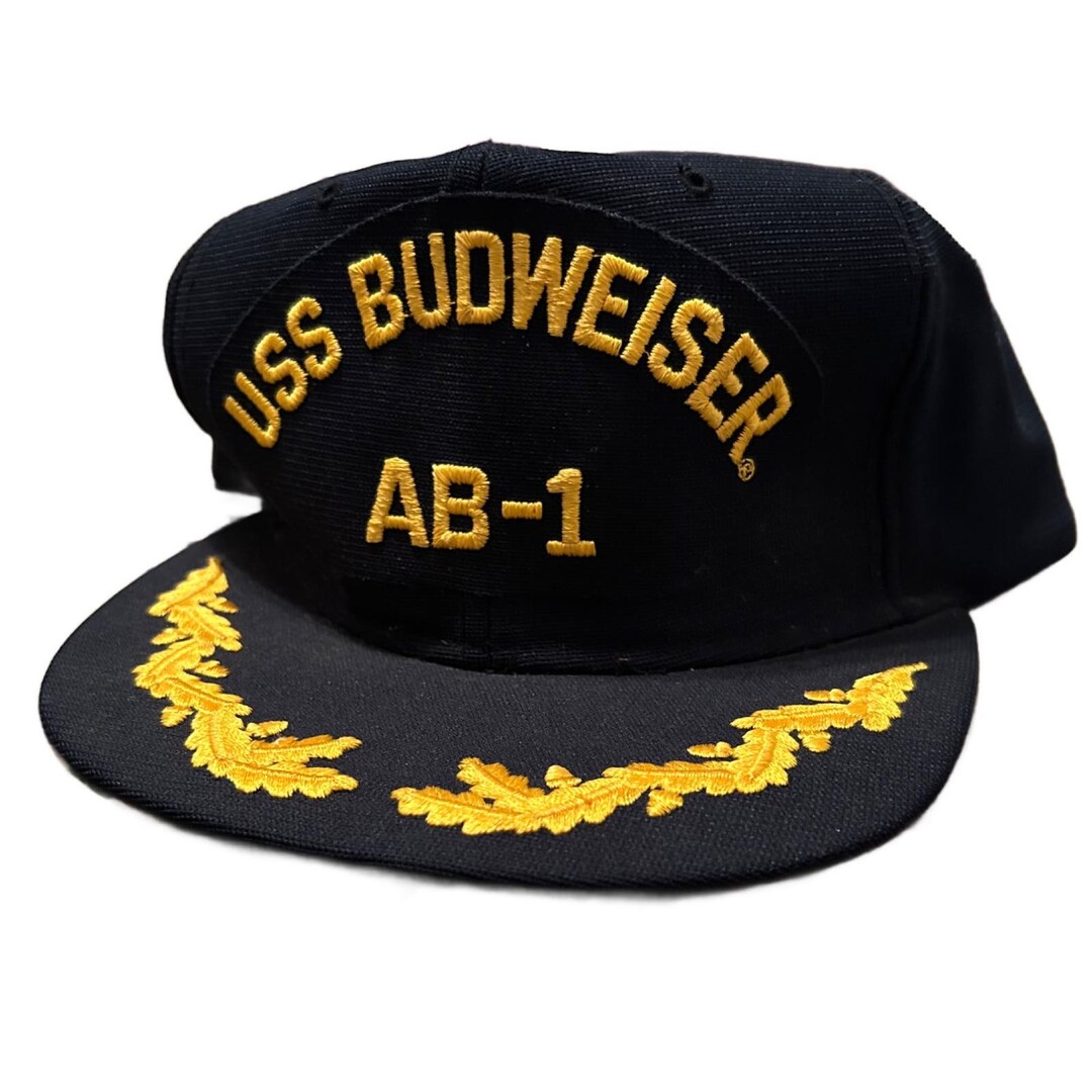 1980s Budweiser Novelty Ship Navy Military Snapback Cap / Mens M/L - Etsy