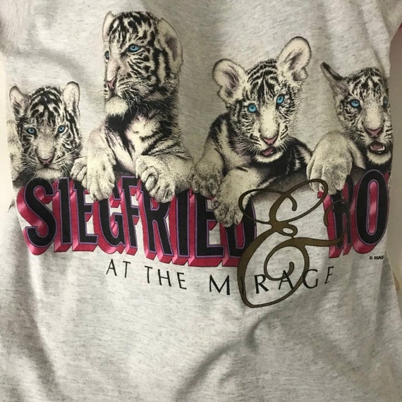 1990s Siegfried and Roy Mirage Vegas AOP Allover Tige… - Gem
