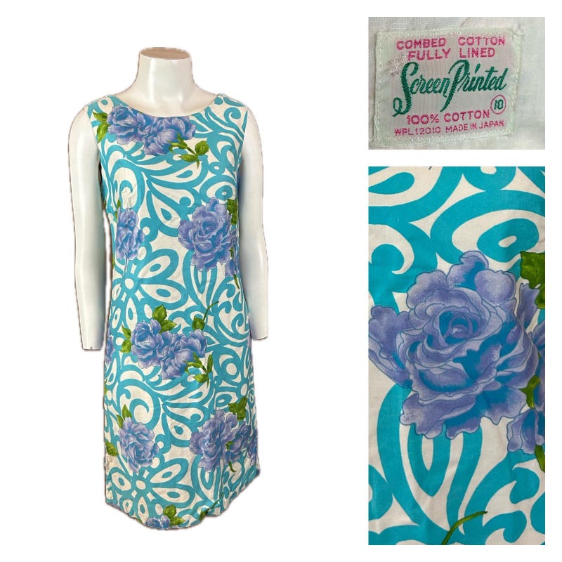 Screen Print Dress - Etsy