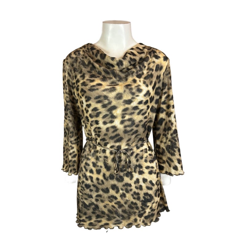 Y2k Leopard Print Tops - Etsy