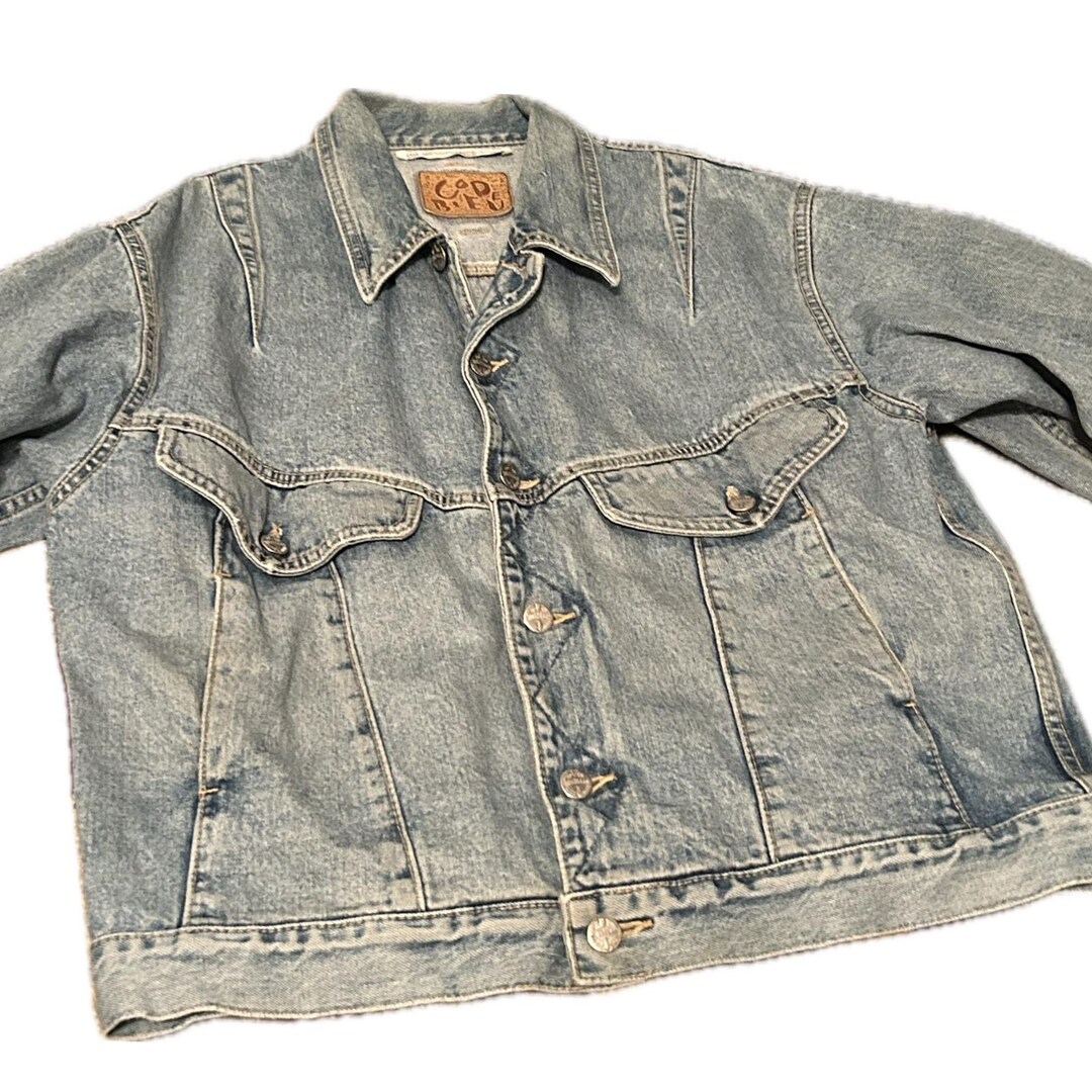 Vintage 1980s Code Bleu Light Blue Denim Jean Jacket / Medium - Etsy