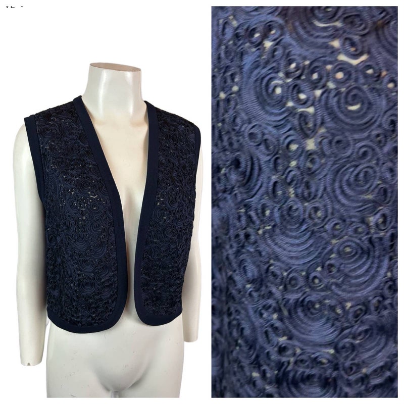 Navy Blue Vest - Etsy