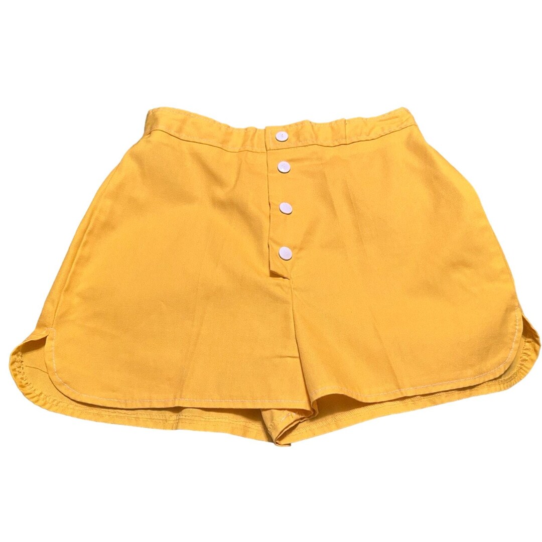 Vintage 1970s Sunshine Yellow Short Shorts Booty Shorts / Small - Etsy