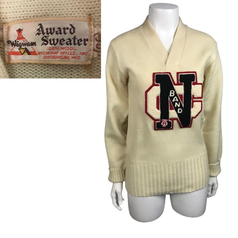 Letterman Sweater - Etsy