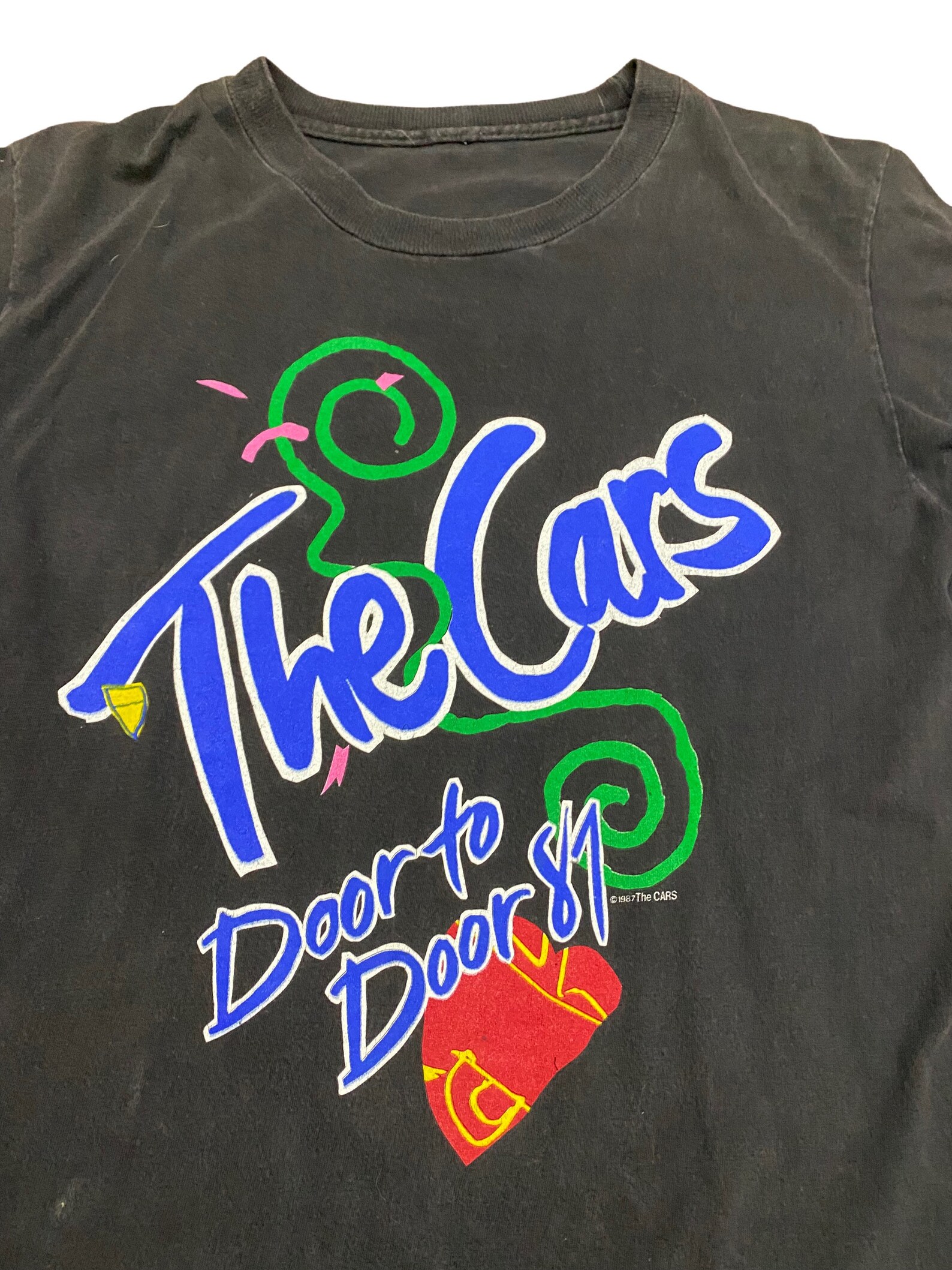 1980s the Cars Concert T Shirt / 87 Door to Door Tour Tee | Etsy