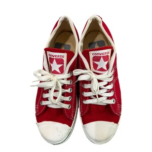 Vintage Red Converse Star Sneakers Athletic Shoes Made in USA / Size 1 ...