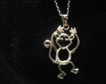 Monkey pendant | Etsy