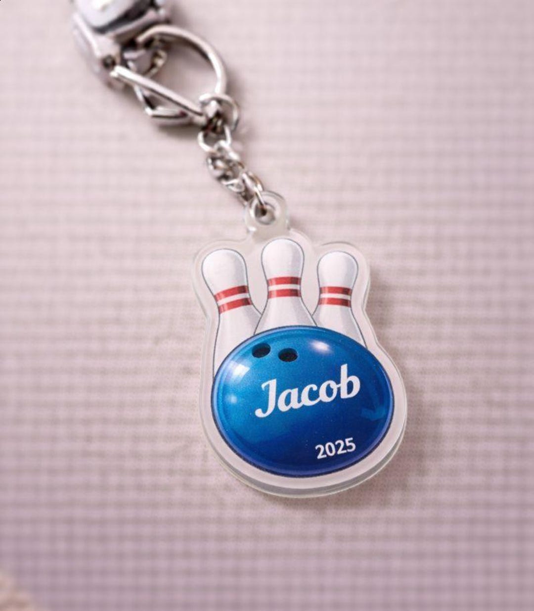 Bowling Keychain Personalized - Custom Bowling Gift With Name - Etsy