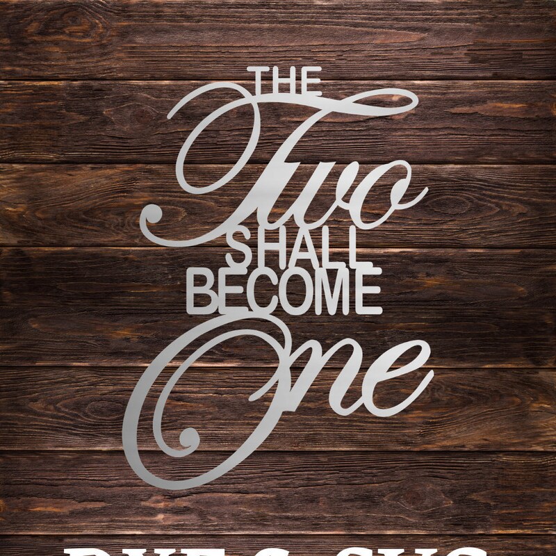 Two Shall Become One - Etsy