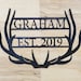 Antler Monogram SVG - DXF - Digital Download - Metal Art - Decal - CNC ...