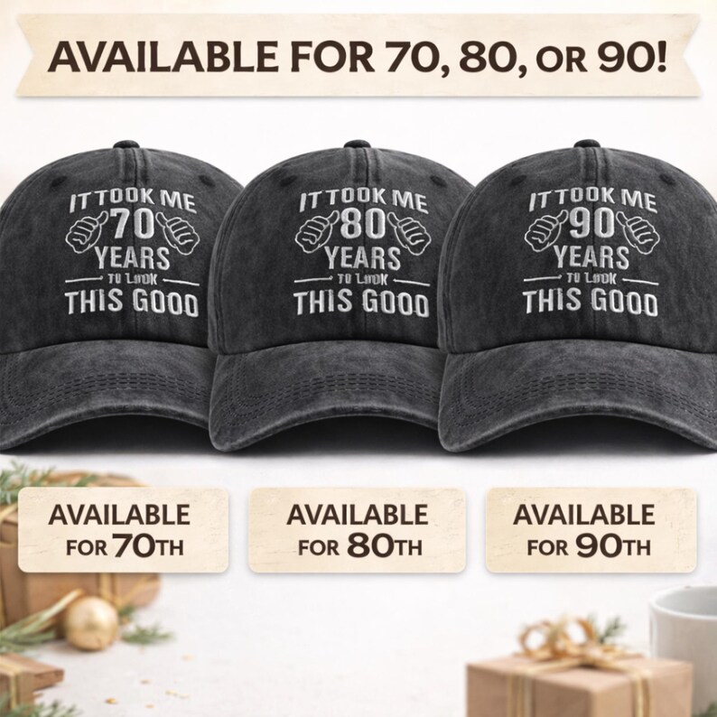 It Took Me 90 Years to Look This Good Hat, Funny 90th Birthday ...